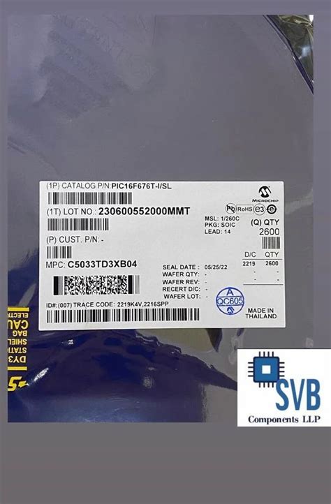 PIC F T I SL MCP MICROCHIP MICROCONTROLLER BIT Smd At Piece In Mumbai