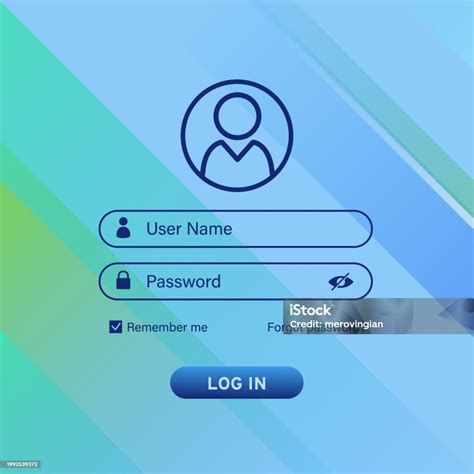 Login Page Background Username And Password Interface Screen User