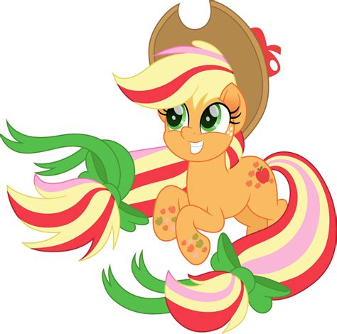 Applejack rainbow power by CloudyGlow on DeviantArt