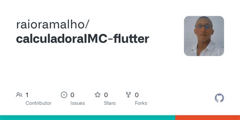 Github Raioramalhocalculadoraimc Flutter
