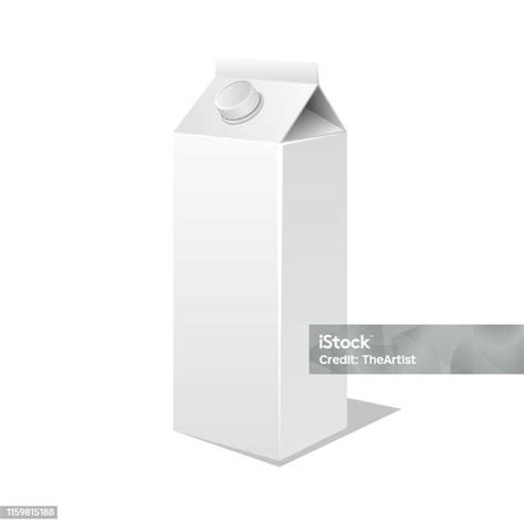 우유와 주스 판지 상자 모형 벡터 디자인 그림 흰색 배경에 격리 우유에 대한 스톡 벡터 아트 및 기타 이미지 우유 0명 3차원 형태 Istock