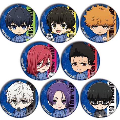 Blue Lock Chibi Pins Set Bachira Isagi Nagi Character Buttons