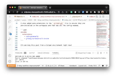 Blog Workflow Improvements Devops Directive