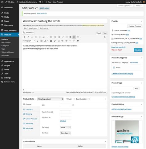Добавление товаров Woocommerce доставка атрибуты краткое описание инвентаризация и прочие данные