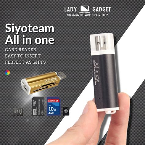 Siyoteam Card Reader Tf Card Reader Usb20 High Speed Reading Tf Card