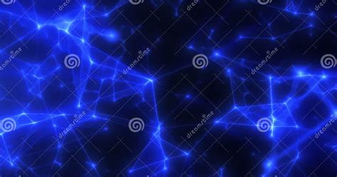 Abstract Blue Plexus Lines Triangles Energy Magical Stock Illustration Illustration Of Concept