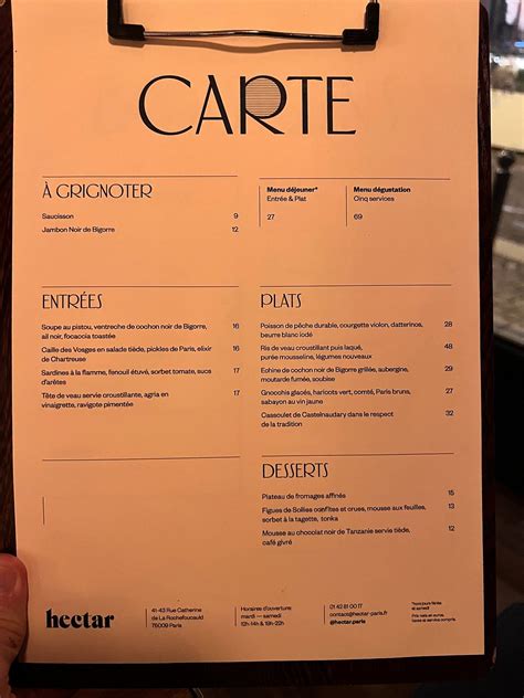 Hectar Paris Restaurant Reviews And Photos Tripadvisor