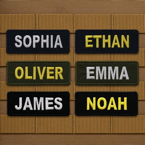 Custom Name Patch Embroidered Colorful Custom Name Patches Sew On