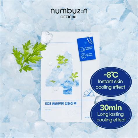 Numbuzinno 4sos Icy Soothing Sheet Mask Glow Time