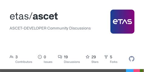 Github Etasascet Ascet Developer Community Discussions
