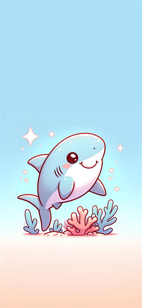 🦈💙 Cute Shark Wallpaper For Phone Hd Wallpapers Clan