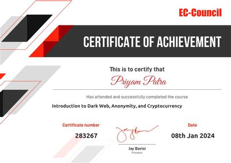 Priyam Patra On Linkedin Cybersecurity Darkweb Certificationachieved