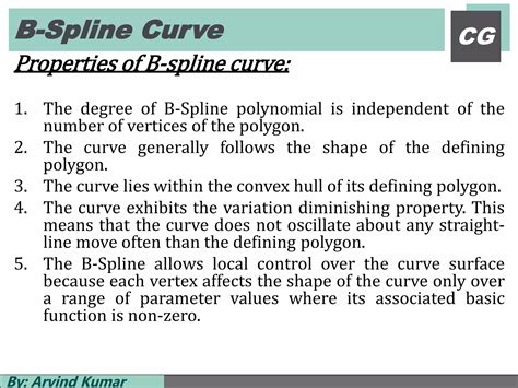 bezier curve and b spline curve pptx physics science