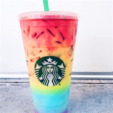 Starbucks Rainbow Drink Milk Based Butterfly Pea Tea Matcha Tea