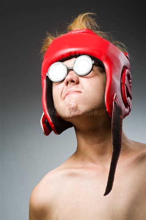 Funny Nerd Boxer Stock Photo Image Of Angry Humour 47333318