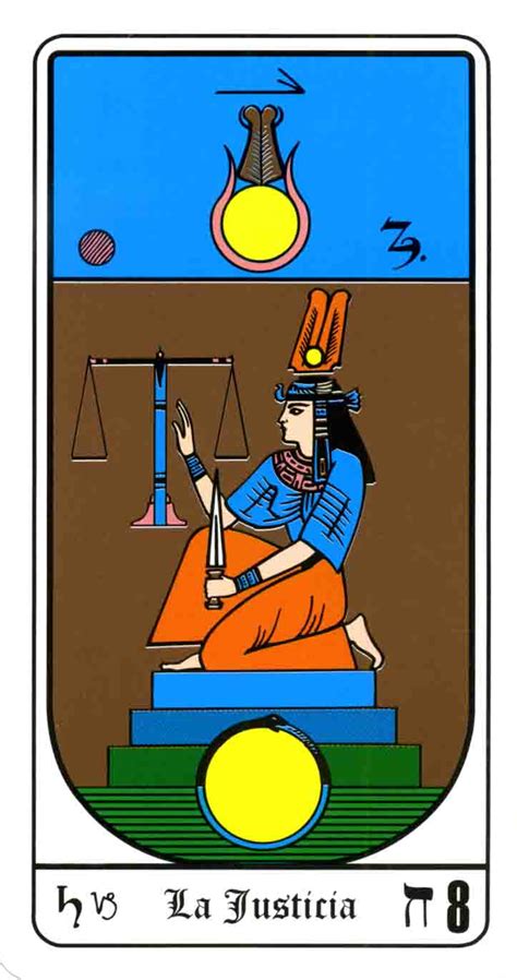 El Tarot Egipcio Arcano 8 La Justicia