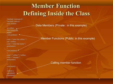 Class And Object In C Ppt Programming Languages Computing