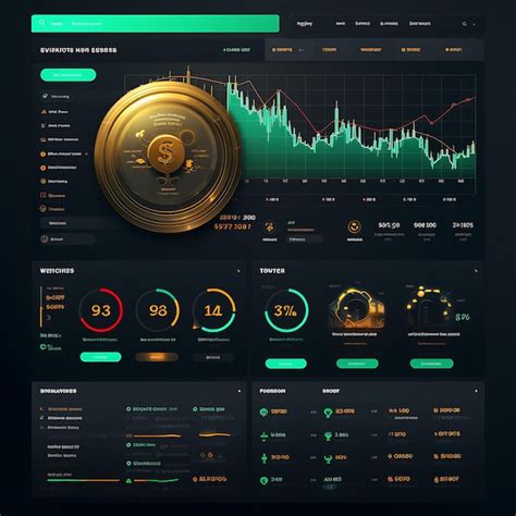 Premium Ai Image Web Dashboard Cryptocurrency Trading Minimalist Dashboard With Live Market