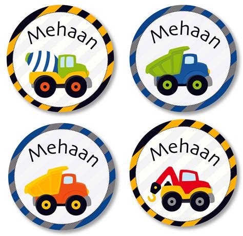 Round Labels Construction Thedesignfactoryshop