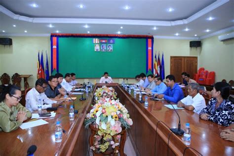 ឯកឧត្តម ប៊ុន ផេង អភិបាលរងខេត្តកណ្ដាល បានដឹកនាំកិច្ចប្រជុំពិនិត្យ ពិភាក្សា នឹងដោះស្រាយ