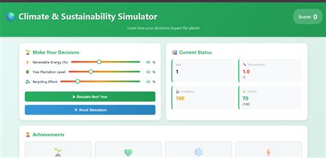 Climate Simulation Devpost