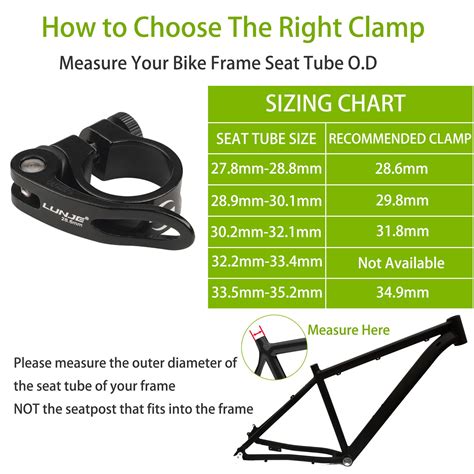 Bike Seat Post Clamp Quick Release Aluminium Alloy