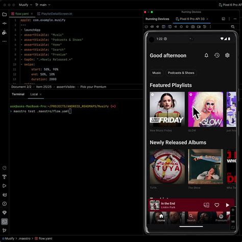 mobile dev on twitter ui testing a spotify app ui in jetpack compose