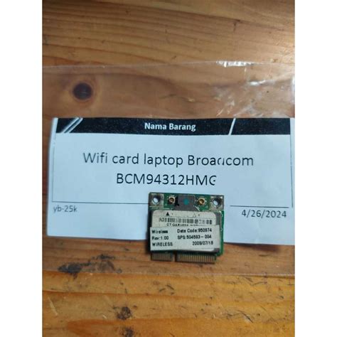 Jual Wifi Card Laptop Broadcom BCM94312HMG Shopee Indonesia