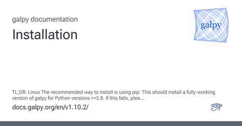 installation — galpy v1 10 2 documentation