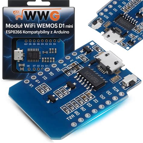 ModuŁ D1 Mini Esp8266 12f Wifi Wemos Arduino Iot Sklep Opinie Cena W Allegro