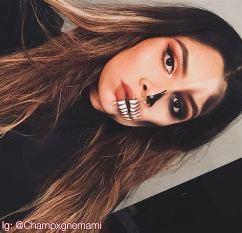 Pin By Leticia Salati On Halloween Half Face Halloween Makeup