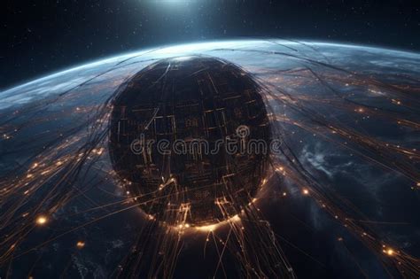 Stunning 8k Space Based Cloud Storage Network With Cinematic Sci Fi