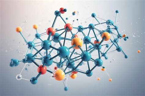 Premium Photo Scientific Backdrop Molecular Structure At The Atomic Level Light Background