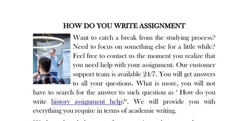 How Do You Write Assignmentpdf Dochub