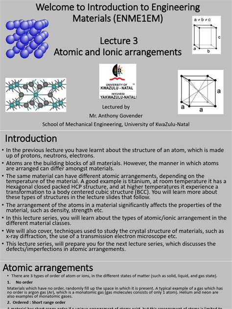 lecture 3 final 3008 pdf crystal structure crystal