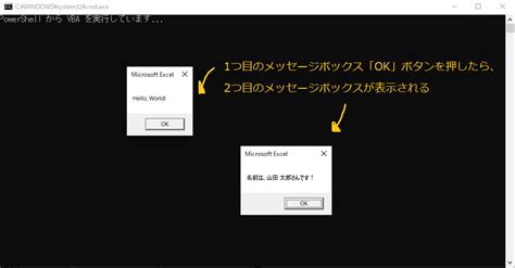 Powershell から Vba を実行させる