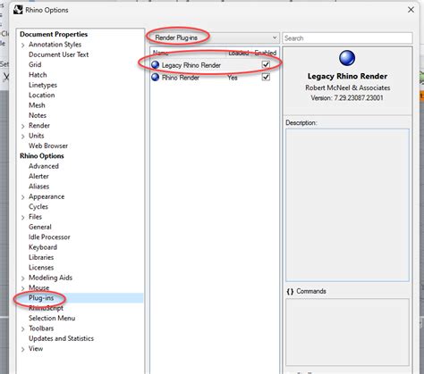Loading Legacy Renderer When Opening Projects Very Slow Rhino For