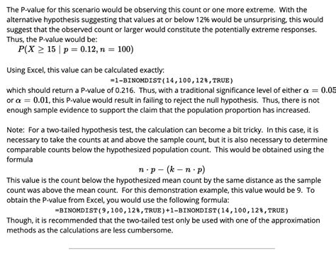 Solved When Conducting A Hypothesis Test With A Binomial Chegg Com