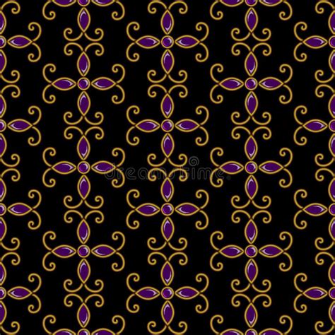 Unusual Seamless Background With Glass Elements Floral Elements With