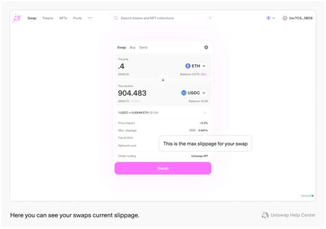How To Change Slippage On The Uniswap Web App Uniswap Labs