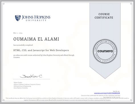 Webdevelopment Html Css Javascript Certifieddeveloper Oumaima El