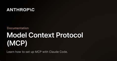 Model Context Protocol (MCP) - Anthropic