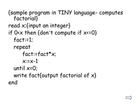 ppt the tiny sample language and it s compiler powerpoint