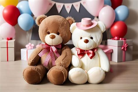 Teddy Beer With T Boxes Premium Ai Generated Image