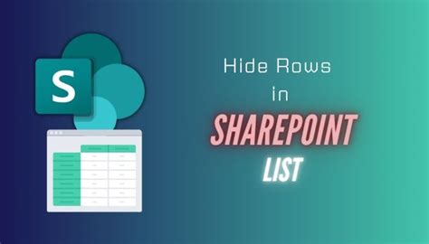 Hide Rows In Sharepoint List Set Unique Security On Rows