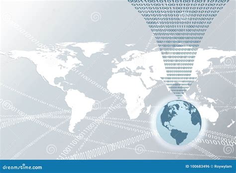 Data Background Binary Code Background Stock Vector Illustration Of