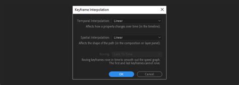 how to use spatial interpolation for motion animation in after effects