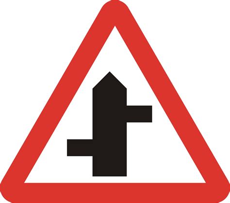 Staggered Junction Ahead Road Sign Uk Delivery Hirst Signs