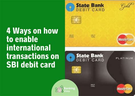 4 Ways On How To Unblock SBI Debit Or ATM Card Banking Vista