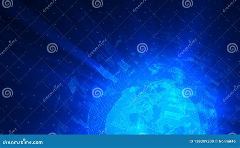 Glass Globe Distortion Digital Background Loop Abstract 3d Render
